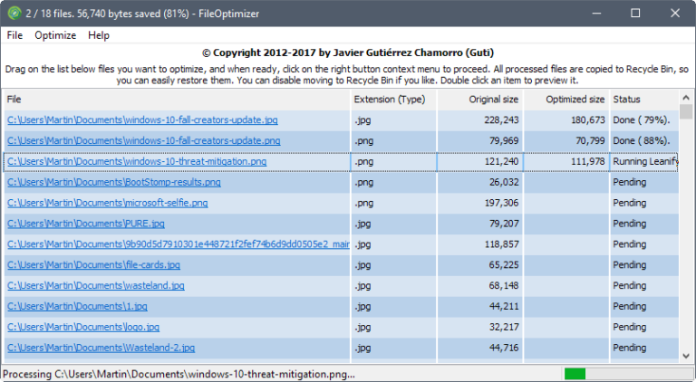 FileOptimizer 11 update: faster and better - gHacks Tech News