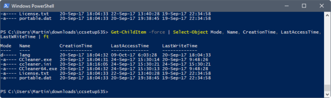 How to edit timestamps with Windows PowerShell - gHacks Tech News