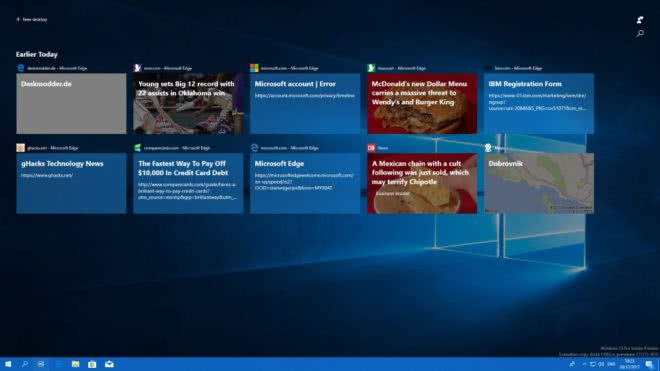 A close look at the Windows 10 Timeline feature - gHacks Tech News