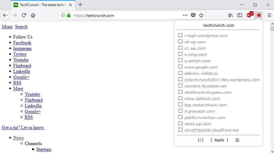 3P Request Blocker blocks all third-party requests in Firefox - gHacks ... 3P Request Blocker blocks all third-party requests in Firefox - gHacks ...