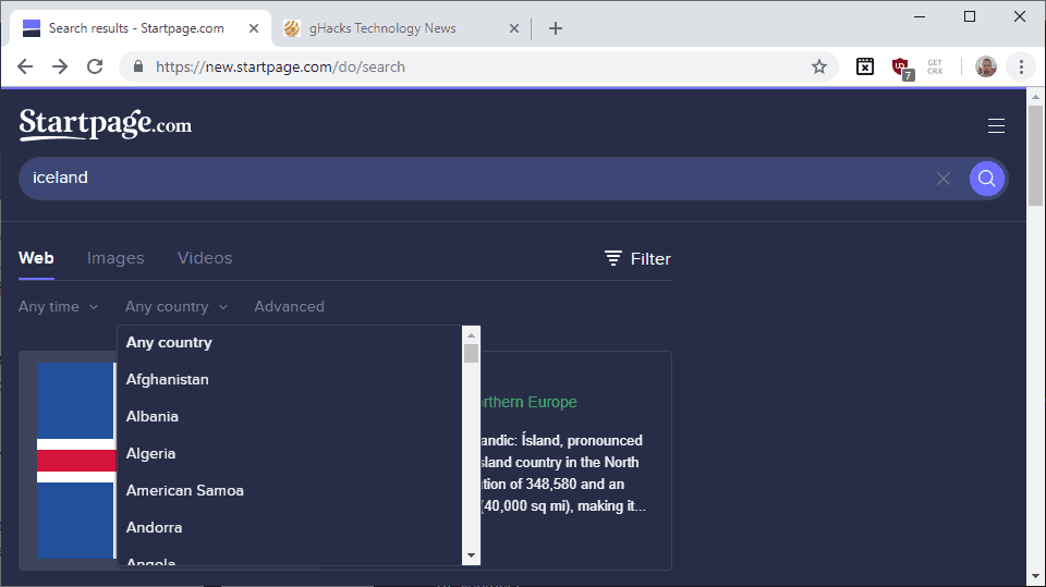 Preview of the new Startpage.com - gHacks Tech News