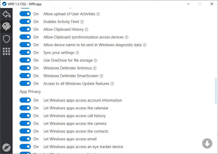 WPD 1.3.1532 adds support for Windows 10 May 2020 Update, new privacy ...
