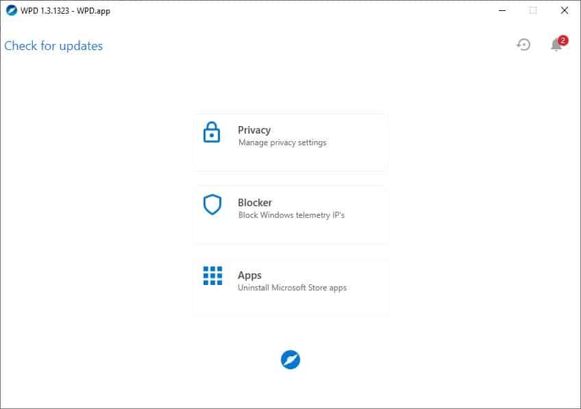 WPD 1.3.1532 adds support for Windows 10 May 2020 Update, new privacy ...