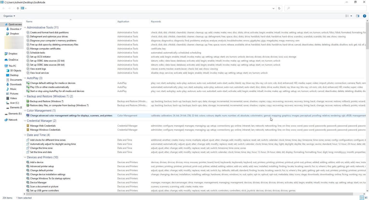 Access Windows 10 God Mode, toggle a Transparent Taskbar, Color Start ...