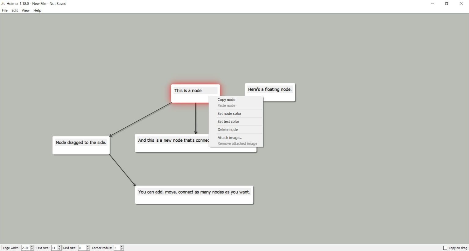 Heimer is an open source program for creating mind maps - gHacks Tech News