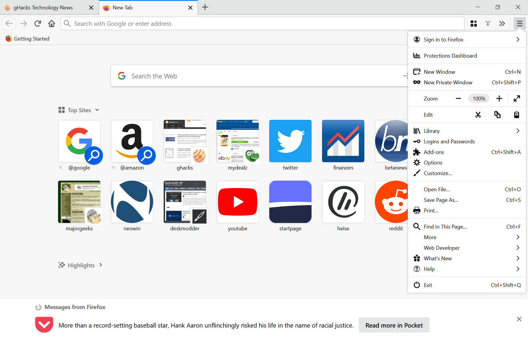 Another glimpse at Firefox's upcoming Proton design refresh: the new ...
