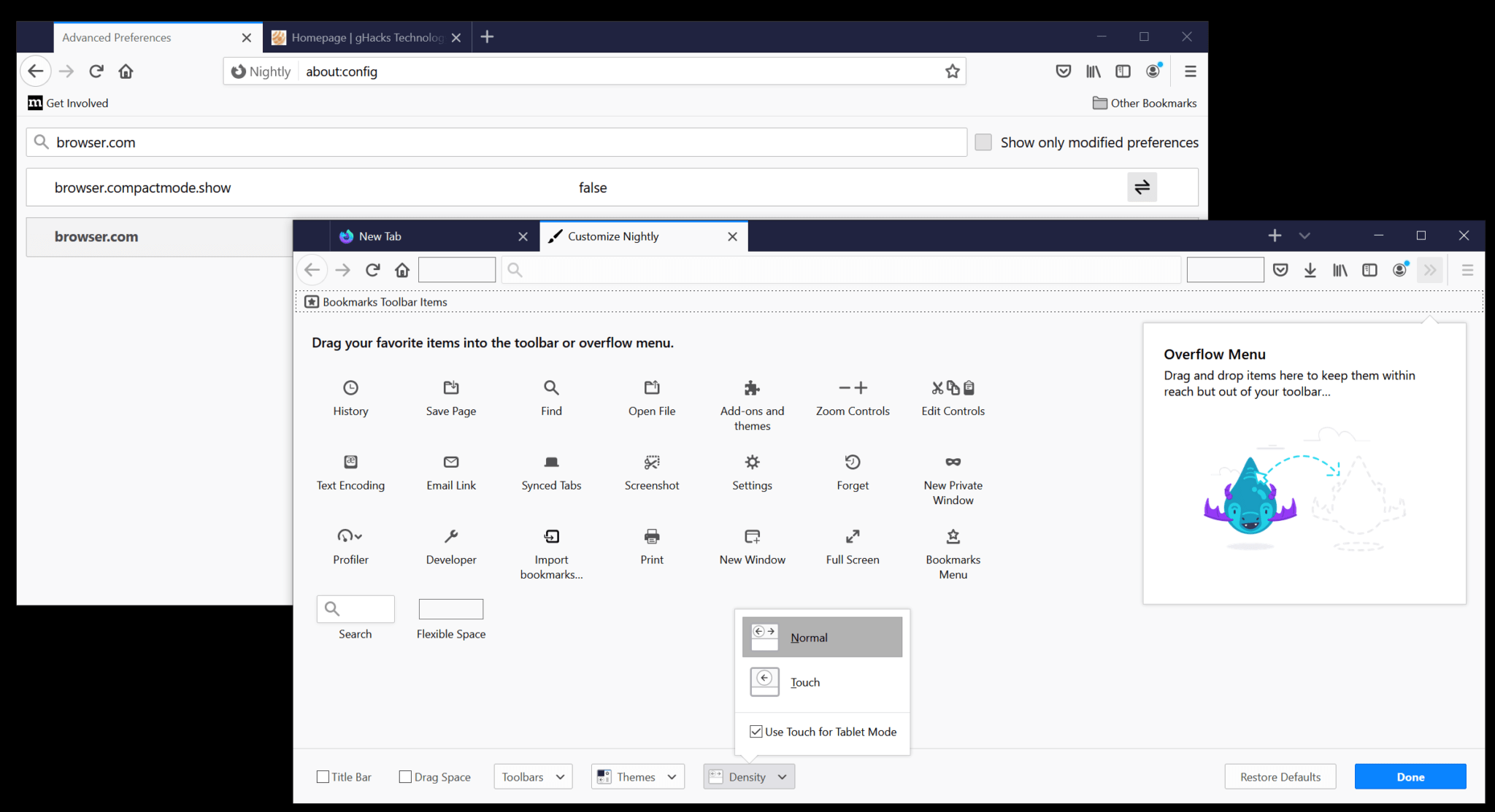 Mozilla decides to hide Compact Mode in Firefox for new users but keep ...