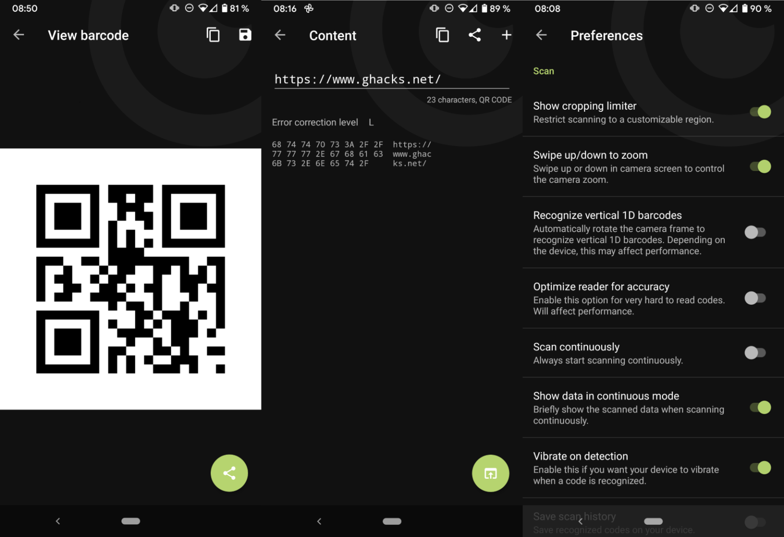 BinaryEye is an open source ad-free barcode scanner for Android ...