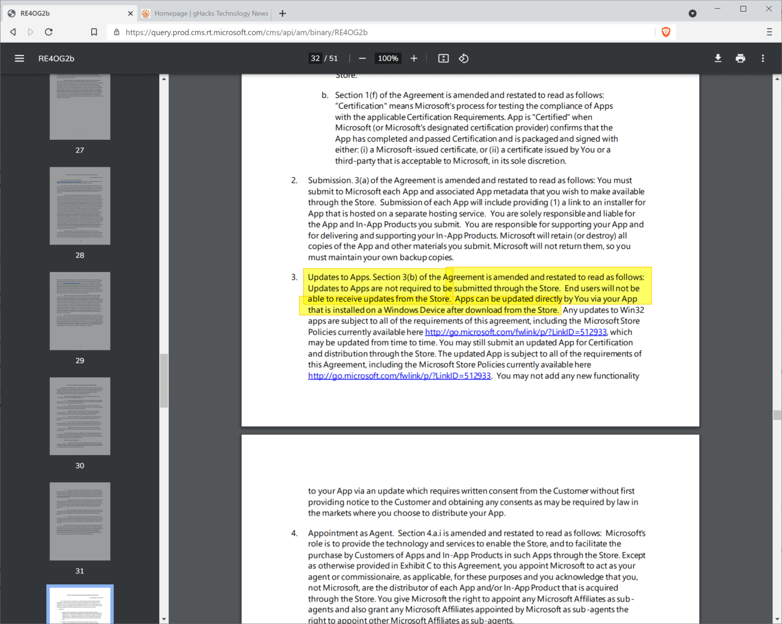No Win32 Updates in Windows 11's Microsoft Store - gHacks Tech News