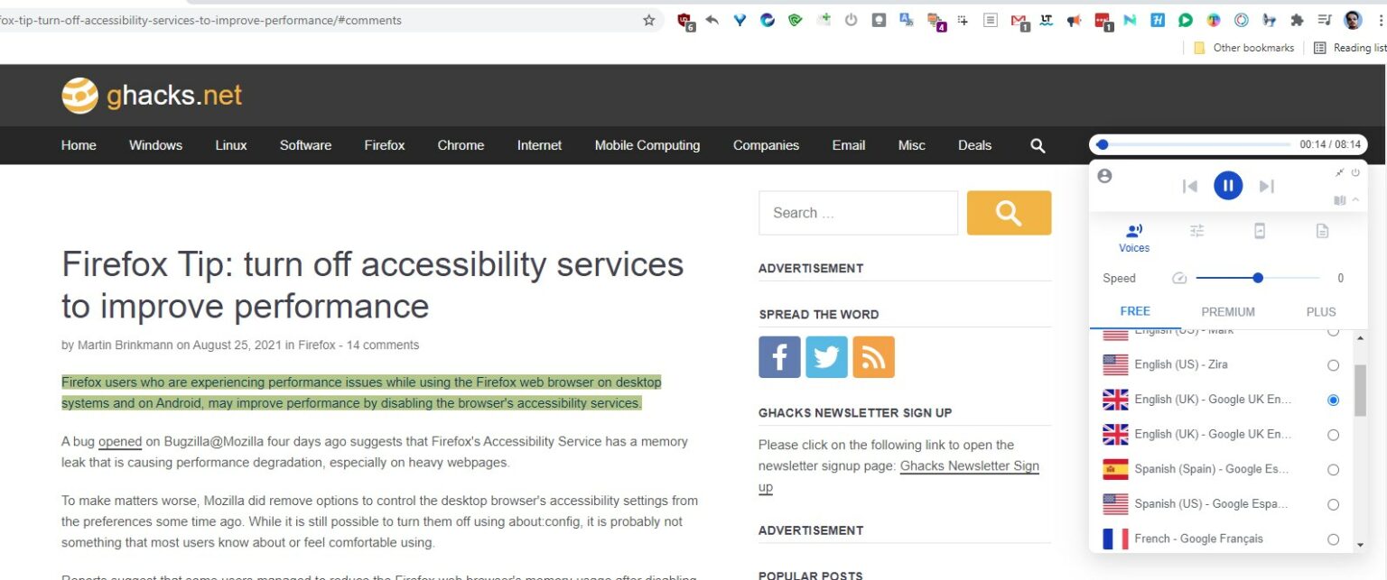 These text-to-speech extensions for Chrome are amazing - gHacks Tech News