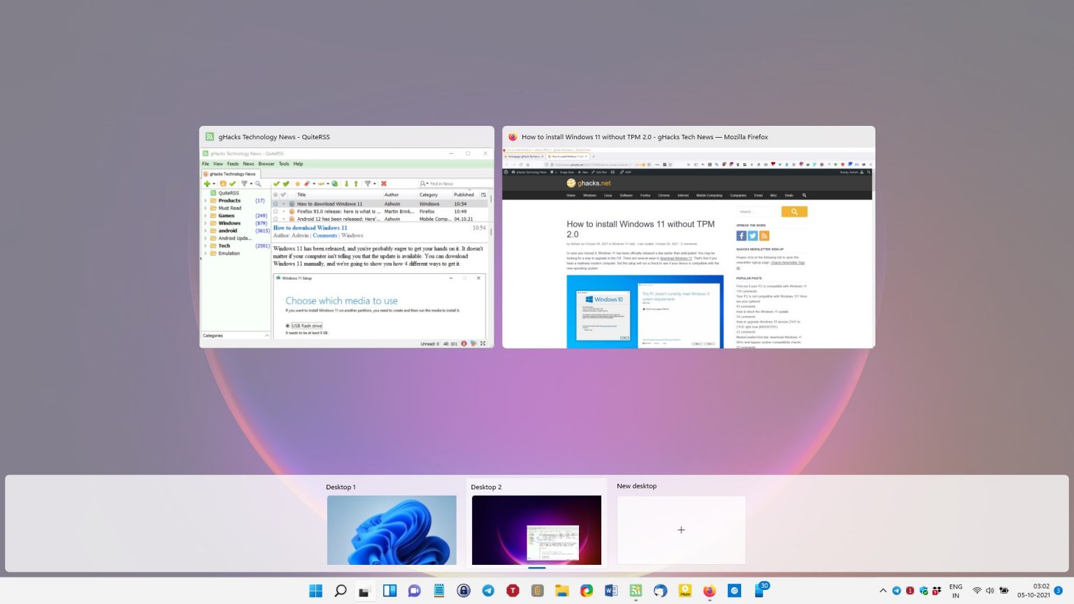 What are the new features in Windows 11 - gHacks Tech News
