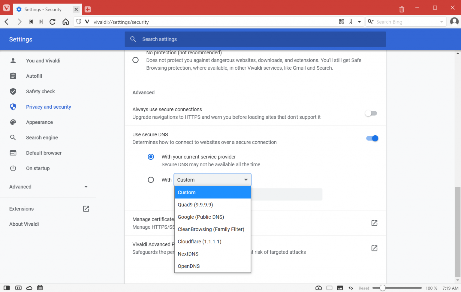 How to enable DNS-over-HTTPS (Secure DNS) in Chrome, Brave, Edge, Firefox and other browsers ...