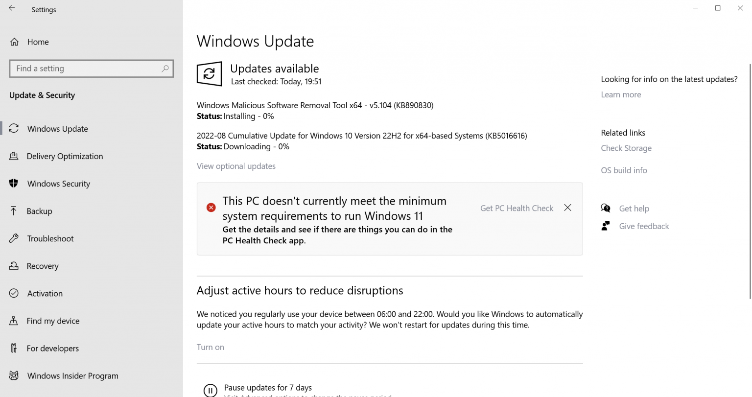 Microsoft Windows Security Updates August 2022 overview - gHacks Tech News