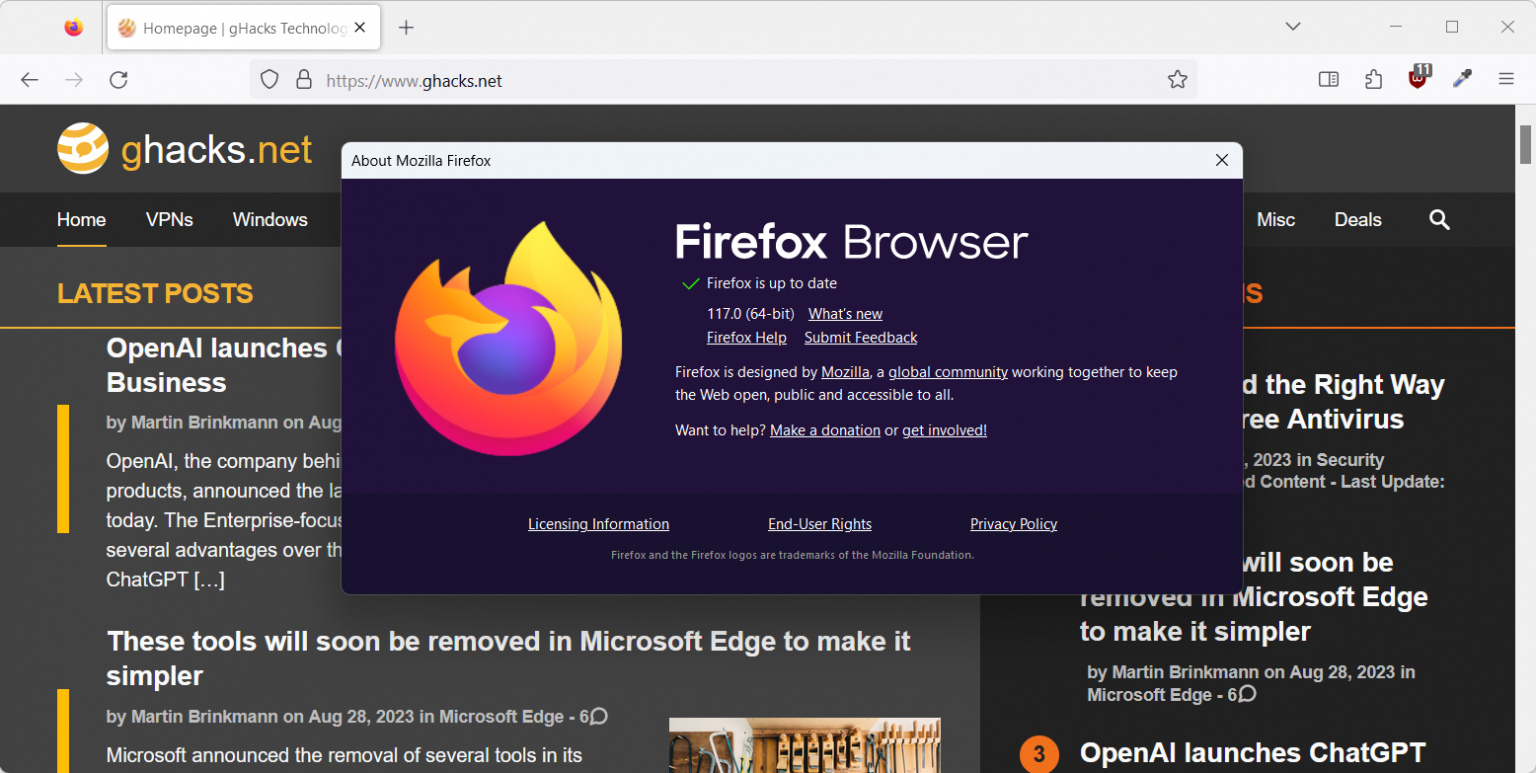 Firefox 117: native language translations, last Firefox 102 update and ...