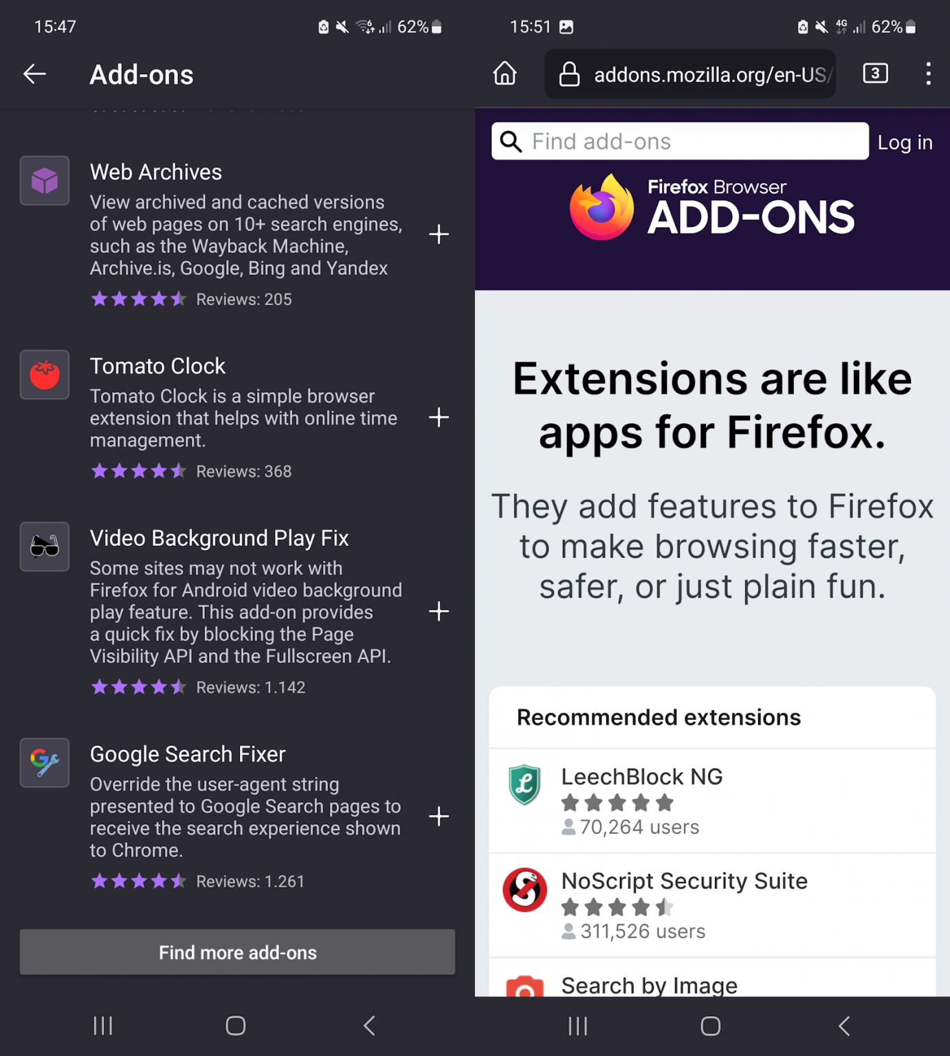 Firefox Beta for Android lifts restrictions for Extensions - gHacks Tech News