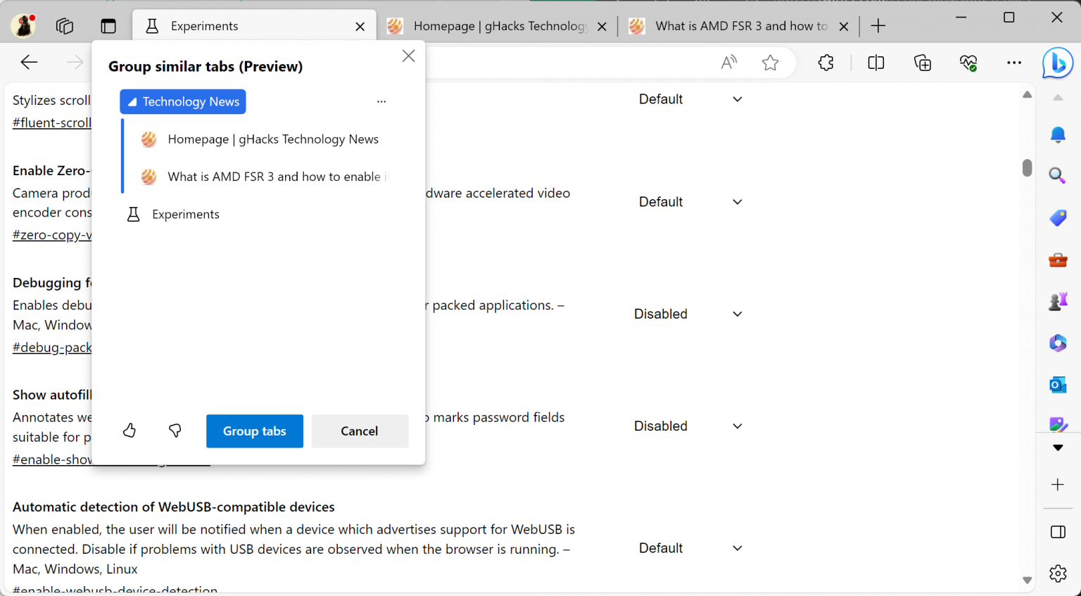Would you trust your browser's tab organizing skills? - gHacks Tech News