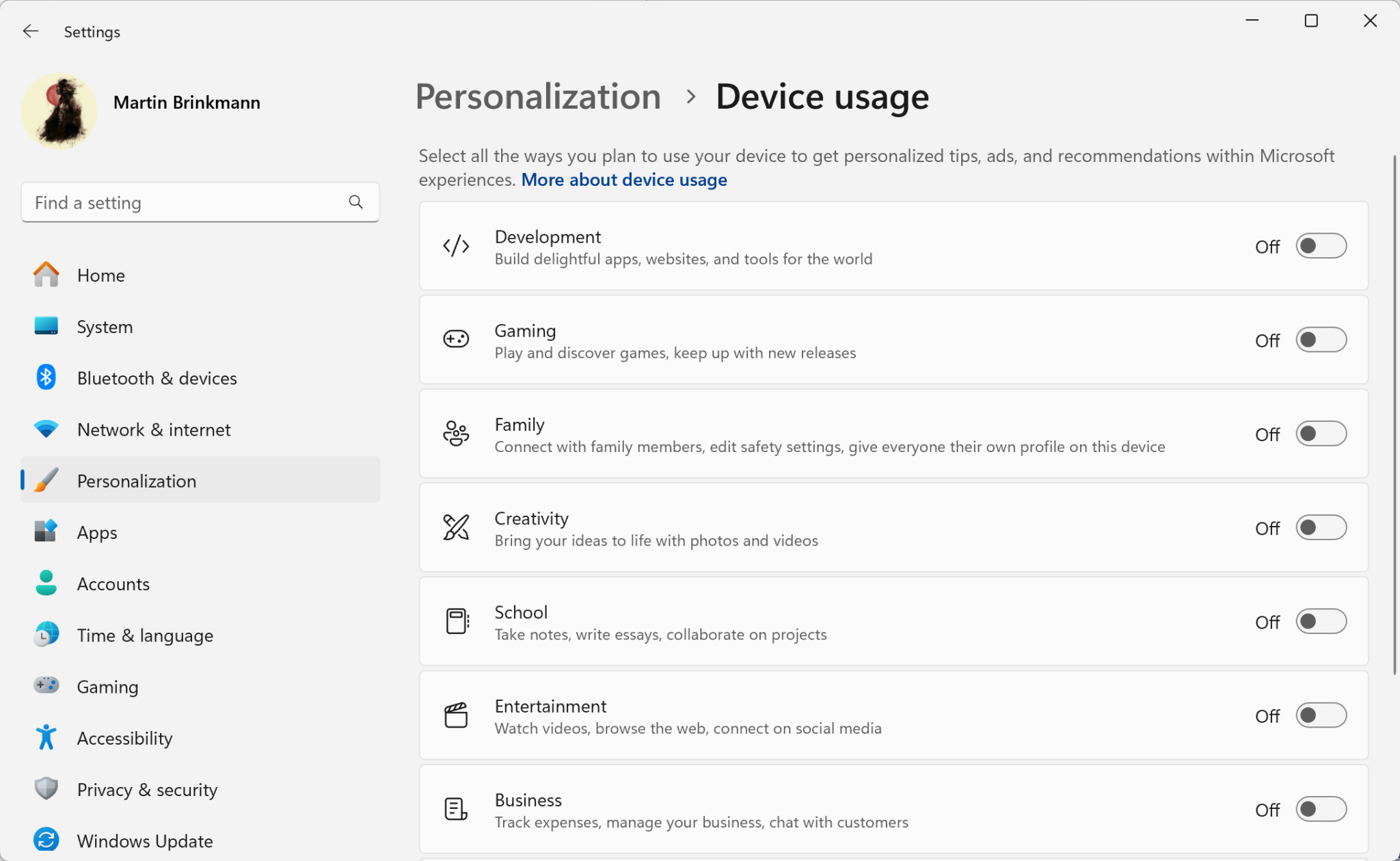 Don't fall for Windows 11's Device Usage feature: how to turn it off ...