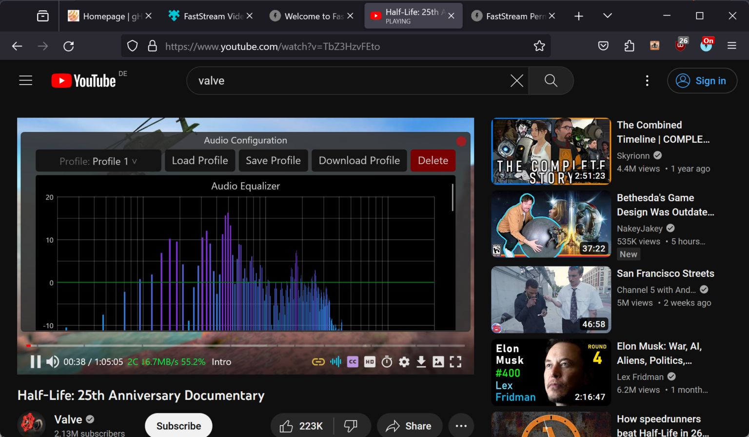 FastStream's custom video player replaces YouTube's player with a ...