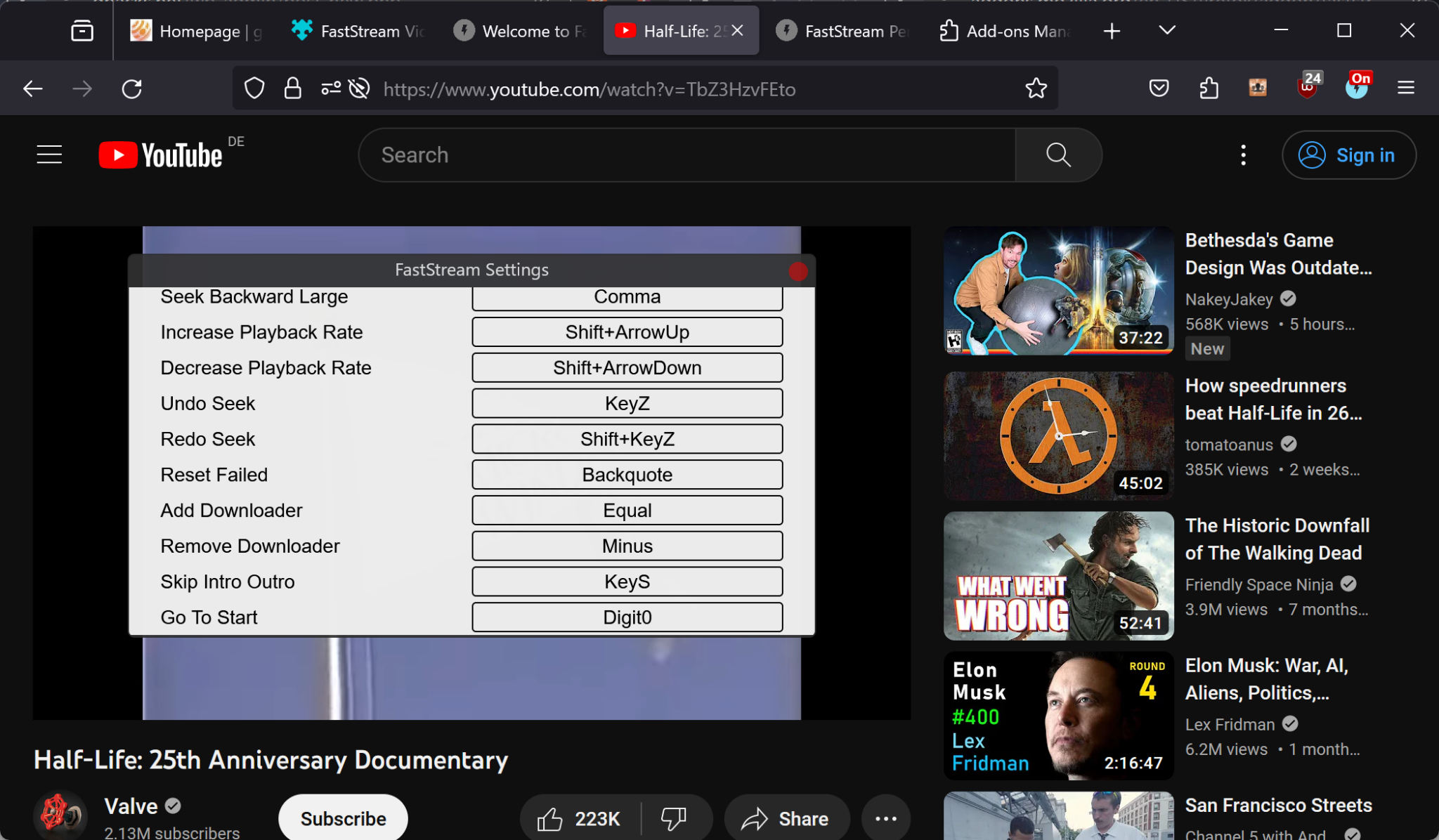 FastStream's custom video player replaces YouTube's player with a better one - gHacks Tech News