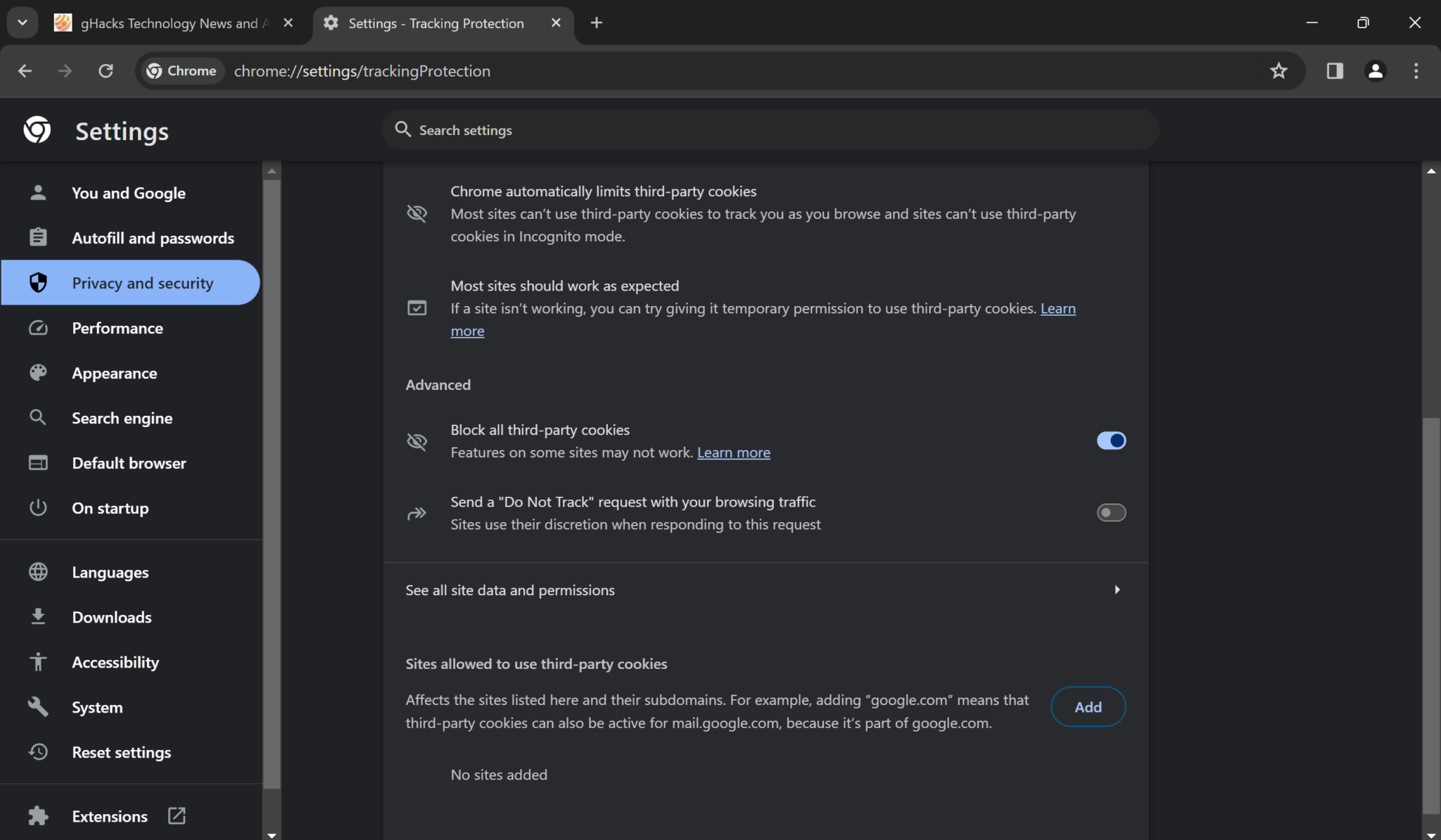 How to enable Chrome's Tracking Protection feature right now - gHacks ...