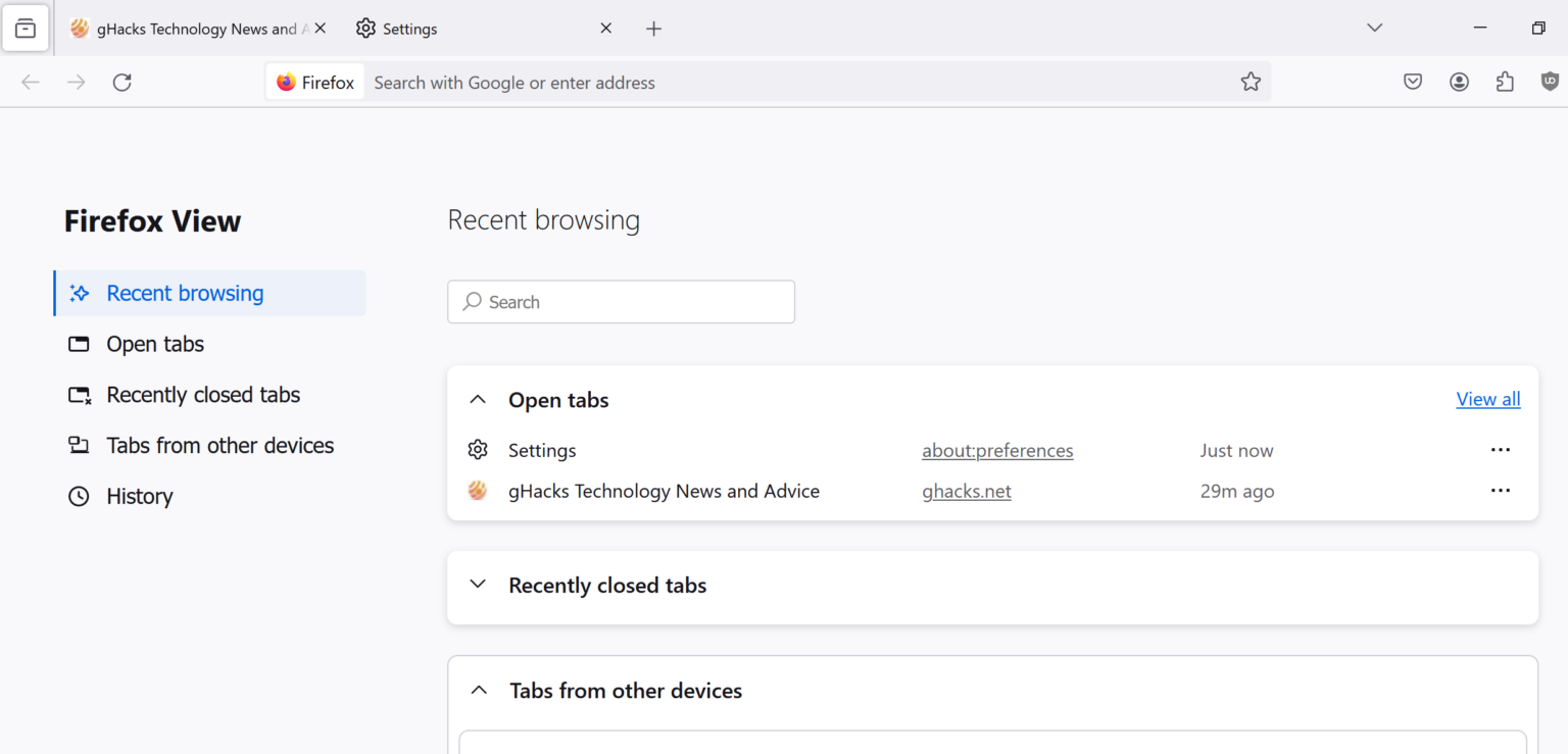 Firefox 123 is out with broken site reporting tool - gHacks Tech News