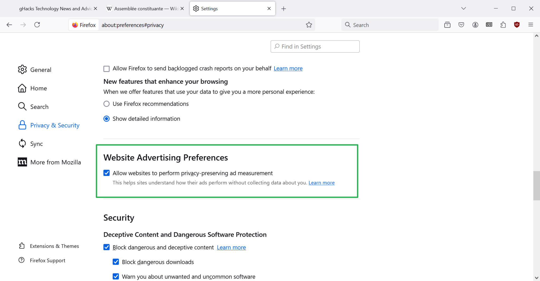 Firefox 128: big feature release and new ESR-base - gHacks Tech News