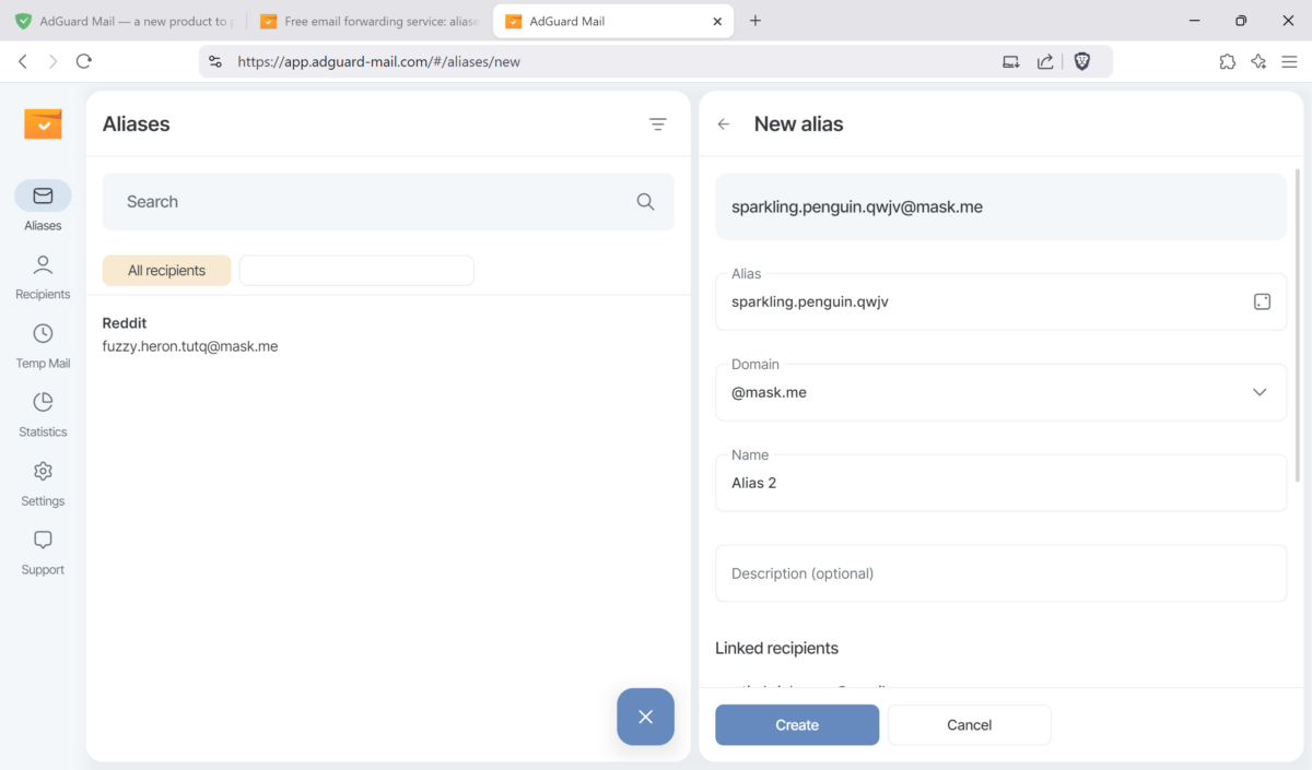 AdGuard Mail: email alias and temp email service from the makers of the ...