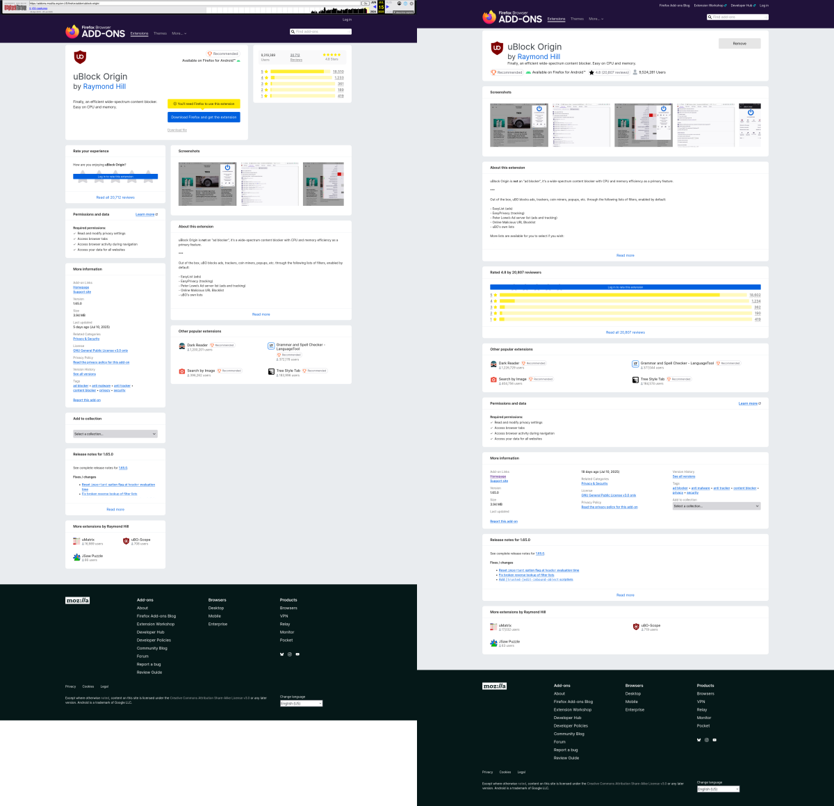 Firefox add-ons store has a new layout - gHacks Tech News