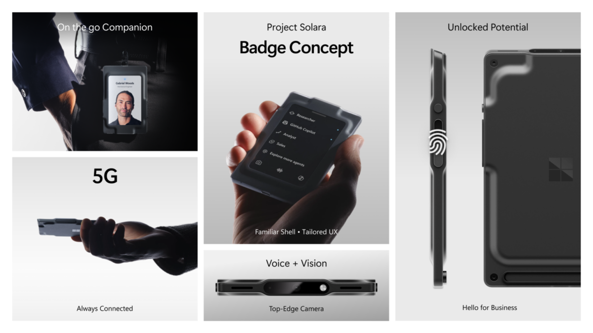 Microsoft Unveils Wearable AI Badge and Desk Cube Hardware Concepts at ...
